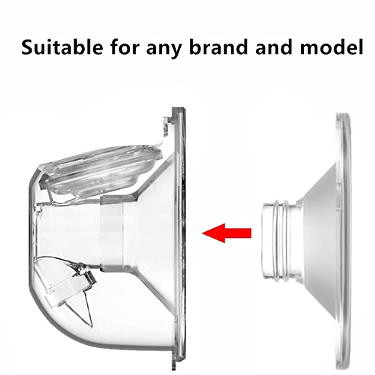 Flange 27mm(2PCS) Replacement,Suitable for S9/S10/S12,Wearable Breast Pump Shield/Flange Insert,Milk Collector 24mm Universal