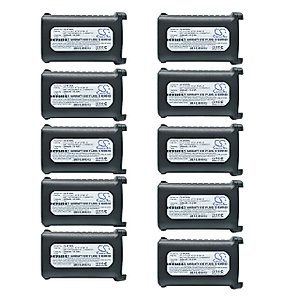(10Pack) Replacement Battery for Symbol MC9000-G/K Series Scanners BRTY-MC90SAB00-01 21-65587-01 KT-21-61261 KT-21-61261-01 2200mAh/7.4V