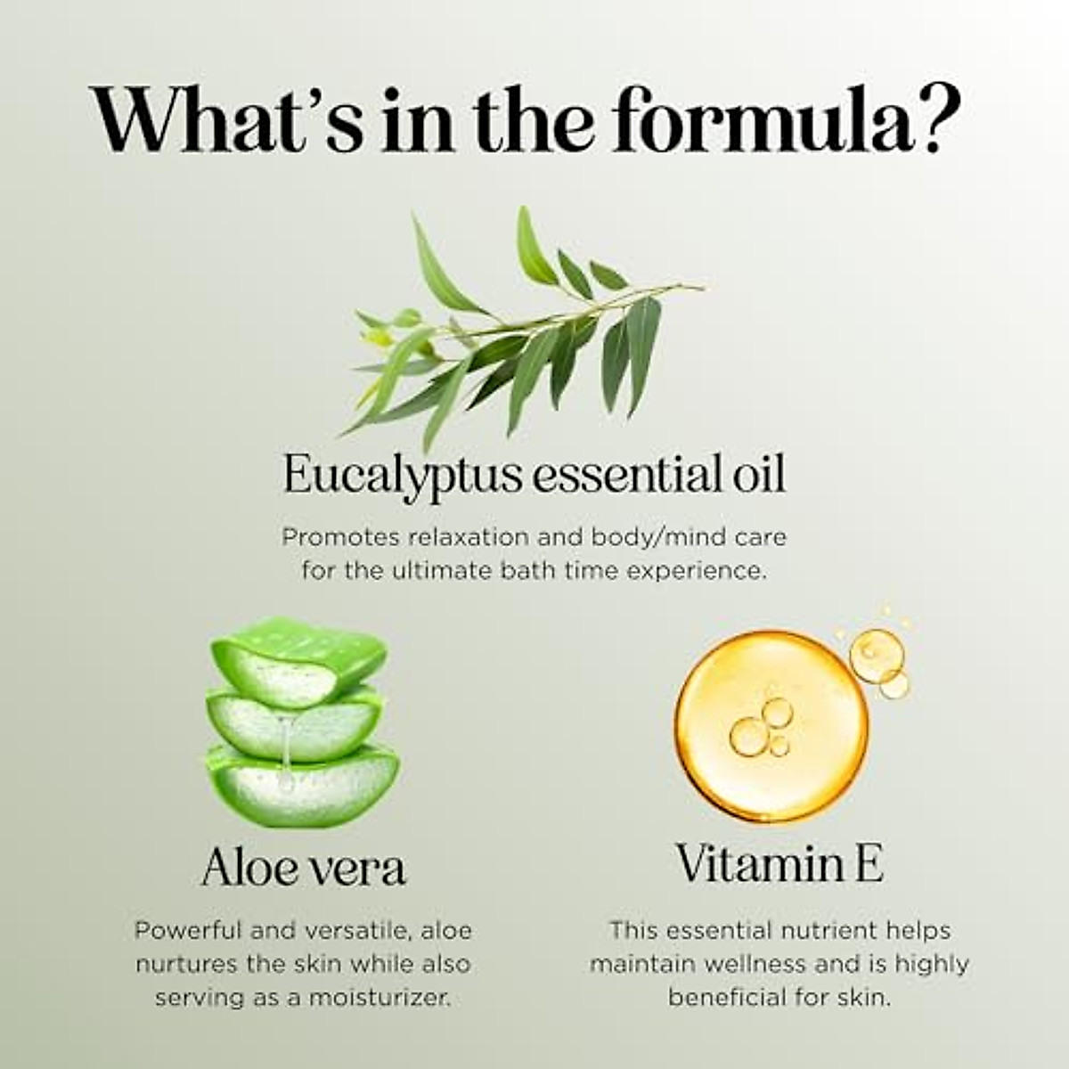 Premium Eucalyptus Bubble Bath Soap - Sulfate Free Adult Bubble Bath for Women and Men with Relaxing Essential Oils with Vitamin E - Foaming Bath Oil for Dry Skin Featuring Aromatherapy Oils