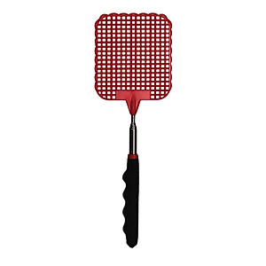 Rivers Edge Products Telescopic Fly Swatter, 10 to 29 Inches Retractable Length, Manual Fly Killer with Stainless Steel Shaft, Extendable Outdoor or Indoor Insect Killer