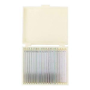 20 Slides Of Biology And Pathology Prepared Microbiological Bacterial Specimens Microscope Slide Set with Plastic Box