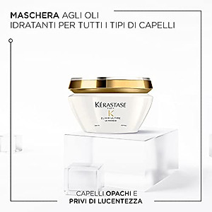 Kerastase Elixir Ultime Le Masque Hair Mask, 6.8 Fl Oz Kerastase Elixir Ultime Oil-infused Mask | Shine Conditioning Treatment | For Dull or Dry Hair | With Argan Oil, Camellia Oil & Marula Oil | Le Masque | 6.8 Fl Oz