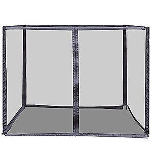 10'x10' Gazebo Canopy Replacement Netting,Mesh Screen Netting Sidewalls with Zipper for Patio Gazebo Canopy Tent(Screen Sidewalls ONLY)