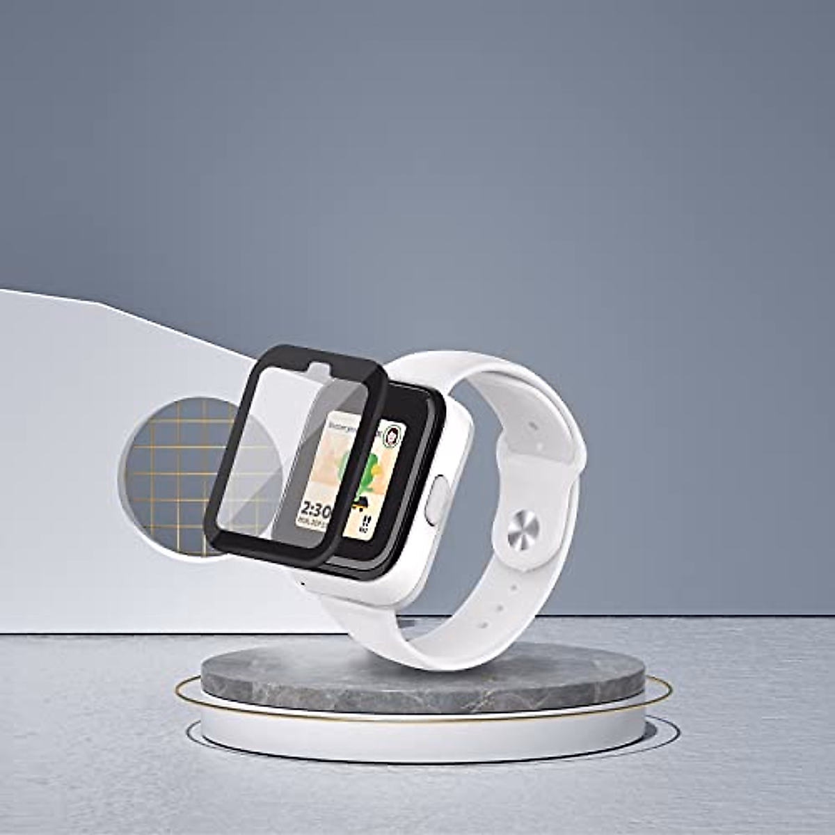 NewJourney Compatible with SyncUP Kids Watch Screen Protector, for Sync UP Kids Watch Screen Protector, Hard PET Clear Kids Watch Protector Watch Accessories (2 Pack)