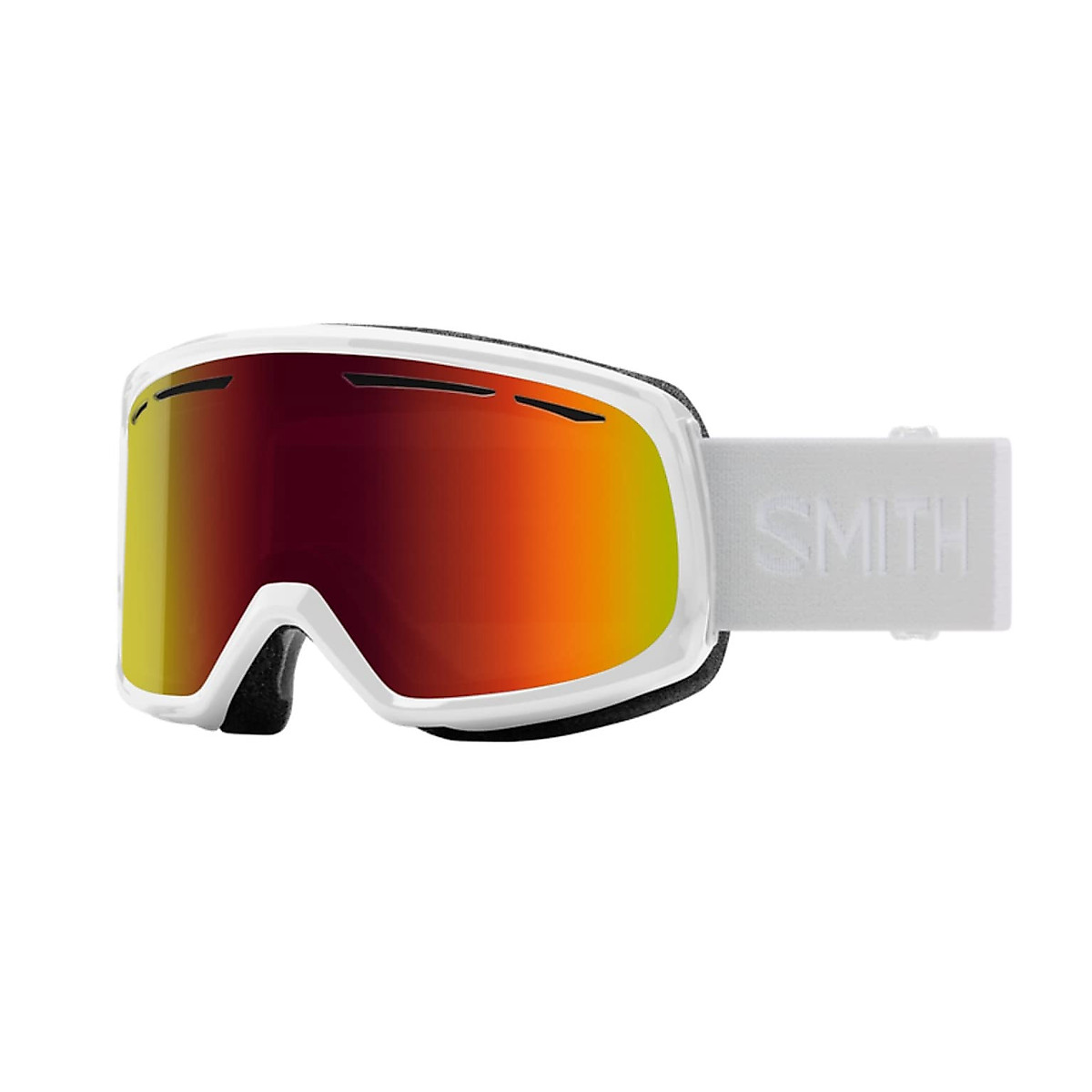 SMITH Women's Drift Snow Goggles White/Red Sol-X Mirror