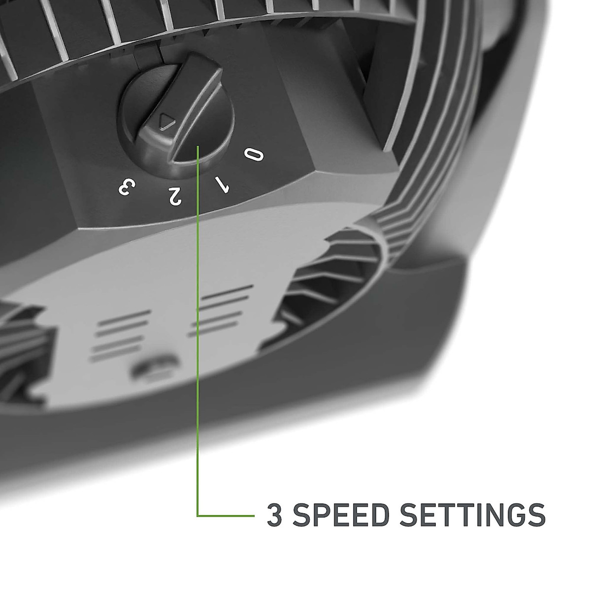 Holmes 8" Air Circulator Fan, 3 Speeds, 90° Adjustable Head Tilt, Wall Mountable, Ideal for Home, Bedroom, Kitchen or Office, Black