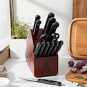 HENCKELS Everedge Solution Razor-Sharp 14-Piece Knife Set with Block, German Engineered Knife Informed by over 100 Years of Mastery