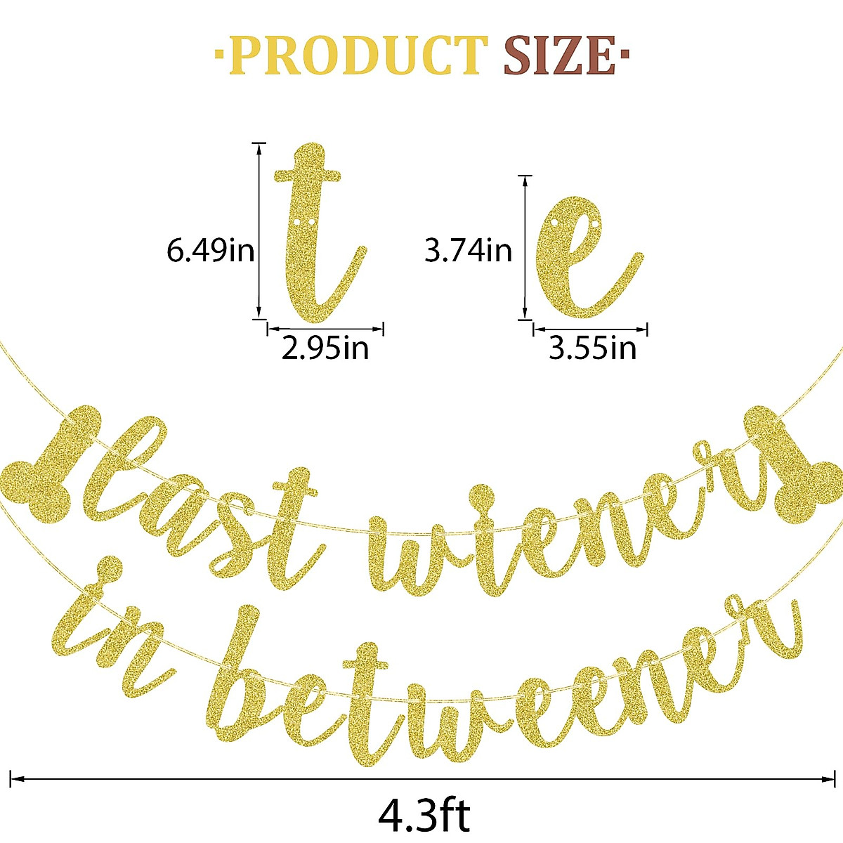 Funny Bachelorette Banner, Bachelorette Party Banner, Funny Bridal Shower Decorations, Bachelorette Party Decorations Supplies (Gold Glitter)