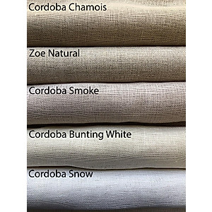 Linen Roman Shades, Fabric Utopia Natural(100% sheer linen), chain mechanism, Roman Shades for Windows, Window Treatments, Custom Made