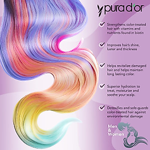 PURA D'OR 16 Oz ColorHarmony Purple Shampoo For Bleached, Blonde, Silver & Color Treated Hair - Keratin, Bamboo Fiber, No Sulfates, Select Natural Ingredients - Men & Women