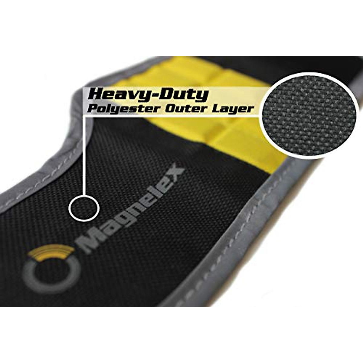 Magnelex Magnetic Wristband - Stocking Stuffers for Men – One Size Fits All Wrist Magnet Tool Holder. Christmas Gift for Dad, Husband, Son. Unique Gift and Stocking Stuffer Idea