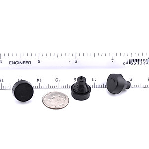 Generic Rubber Feet for American Woman Crock Pot Push In Black Silicone 4 Per Pack, KF-TNF8 Bumper