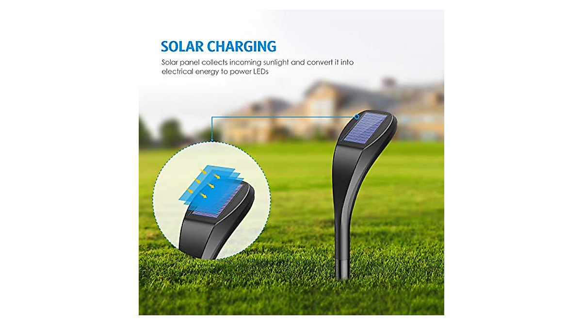 AMIR Solar Landscape Spotlights - Motion Sensor, Waterproof