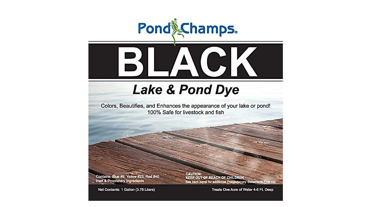Pond Champs Black Lake & Pond Dye - Deep Black Water Colorant