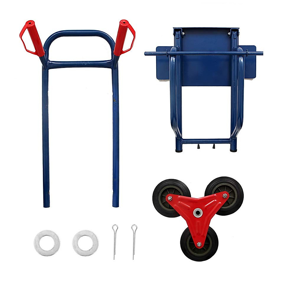 Lykos 440lbs Heavy Duty Stair Climbing Moving Dolly Hand Truck Warehouse Appliance Cart Blue