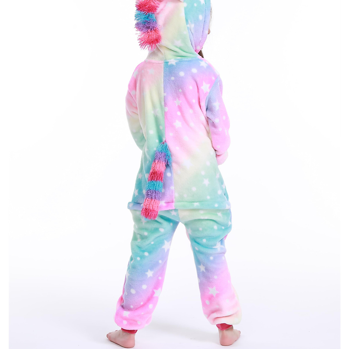 Zorxu Girls Unicorn Onesie Pajamas Animal Costume Halloween Cosplay Unisex Xmas Gifts for Kids