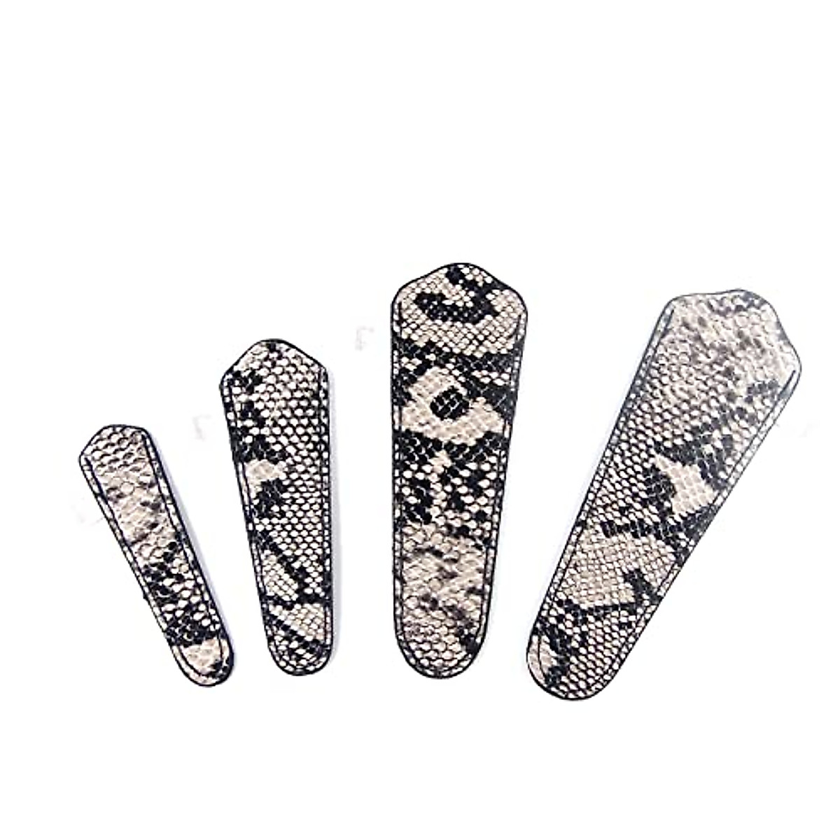 SEW TRENDS SCISSORFOBZ Designer Scissors Sheaths with ScissorGripper Covers Holders for Embroidery Sewing Quilting Gifts- 4PC VALUE PACK - Black and Beige Textures. #S-20