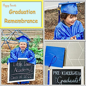 Happy Secret Preschool and Kindergarten Graduation Cap and Gown with Tassel 2024 2023 2025 Year Charm