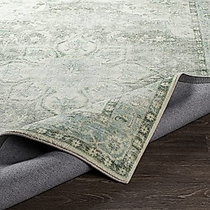 Mark&Day Area Rugs, 8x10 Heiereind Traditional Sage Area Rug Green Gray Blue Carpet for Living Room, Bedroom or Kitchen (7'6" x 9'6")
