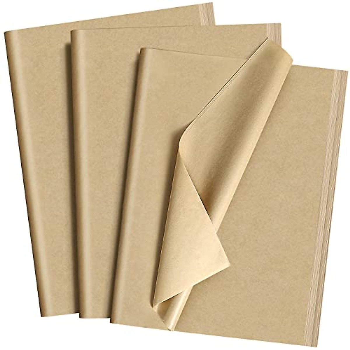 300 Sheets Kraft Tissue Paper 14 x 20 Inches Wrapping Paper Bulk Tissue Paper Decorative for School Baby Shower Graduation Weddings Birthday DIY Bags Gifts (Brown)