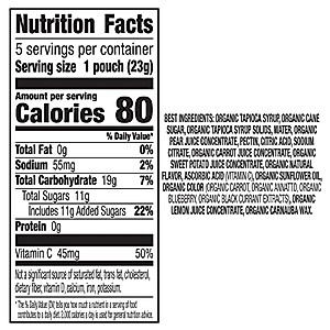 Annie's Gluten Free Organic Bernie's Farm Fruit Snacks, 4 Oz, 5 Ct