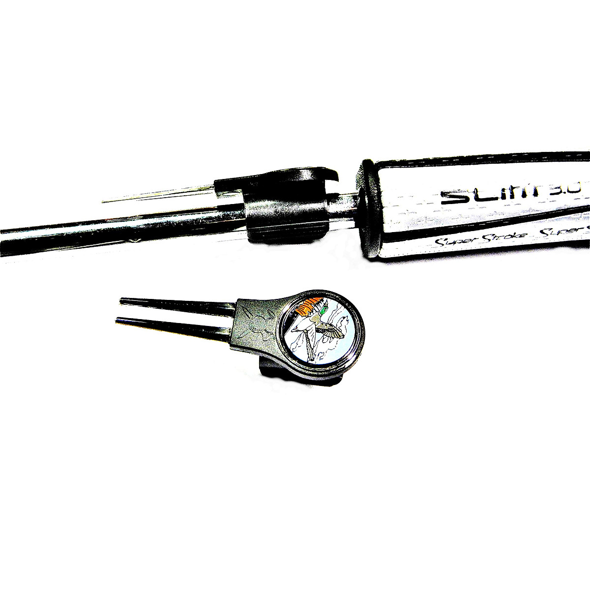 Putter Mounted Divot Tool and Ball Marker - Mallard