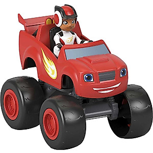 Fisher-Price Blaze and The Monster Machines Toy Truck & Figure Set, Blaze & AJ, Preschool Racing Play Ages 3+ Years