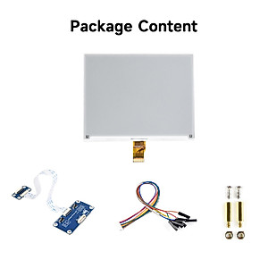 waveshare 5.83inch E-Paper E-Ink Display HAT Compatible with Raspberry Pi 4B/3B+/3B/2B/B+/A+/Zero/Zero W/WH/Zero 2W Series Boards 648×480 Pixels Black/White Dual-Color SPI Interface