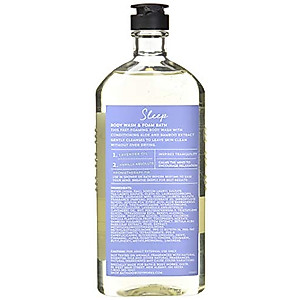 Bath and Body Works Aromatherapy Sleep Lavender Vanilla Body Wash Foam Bath 10 Ounces per bottle - 2 Pack