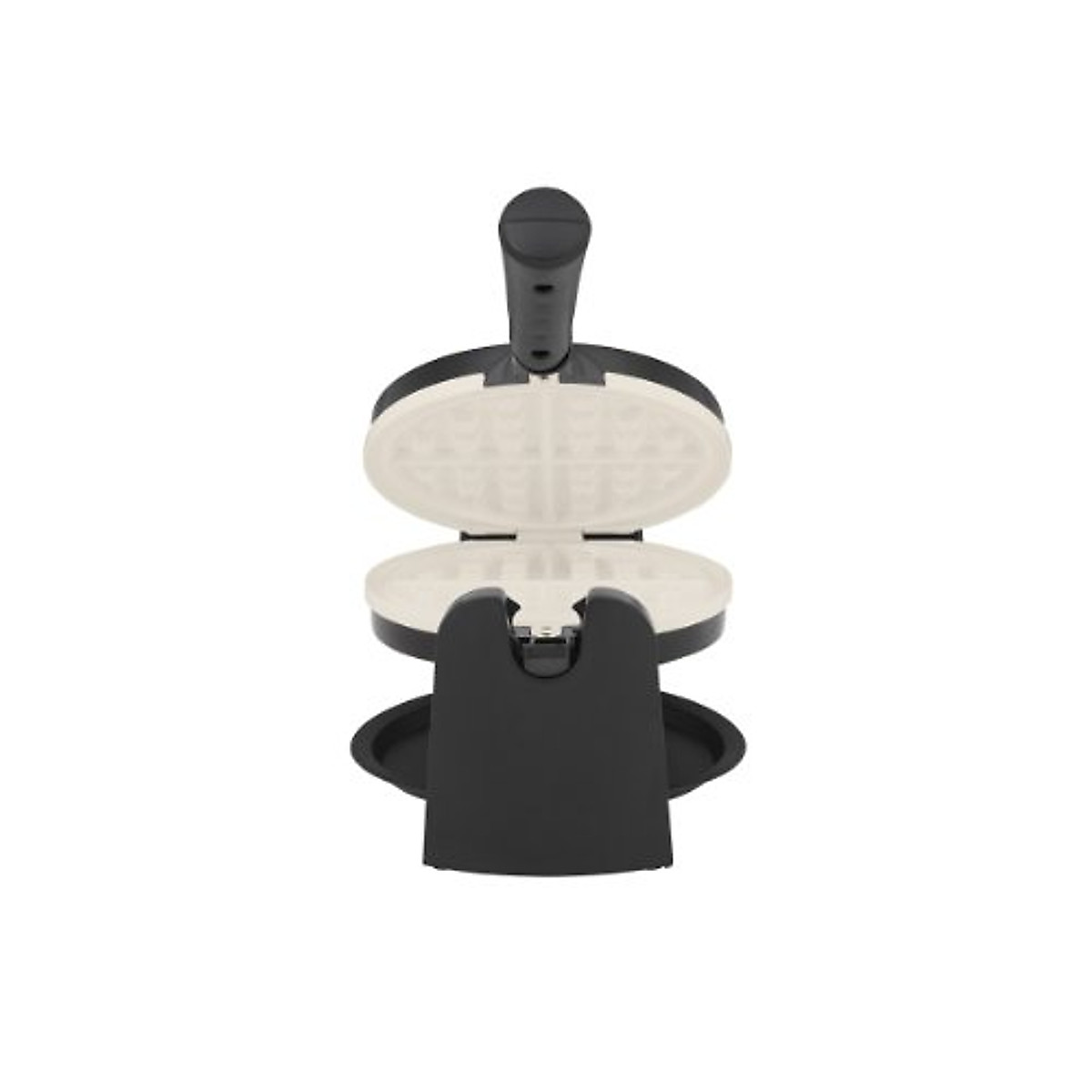 Oster Titanium-Infused DuraCeramic Flip Waffle Maker, Black (CKSTWFBF10W-TECO)