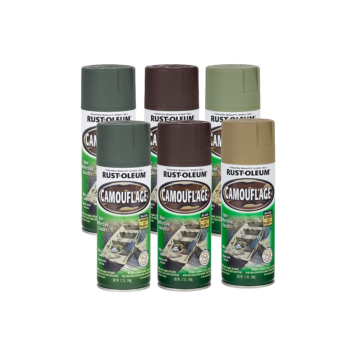 Rust-Oleum 269038-6 PK Specialty Camouflage Spray Pack, 12-Ounce, 6-Pack