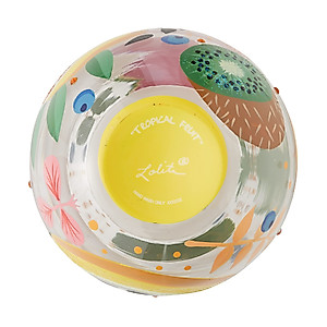 Enesco Lolita Tropical Fruit Stemless Glass, 4.53-inch Height, Multicolor