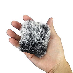 SUNMON Microphone Furry Windscreen Compatible with Shure A2WS,Muff Windshield Windjammer Deadcat for SM57 and 545 Series