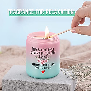 GSPY Scented Candles - Funny Get Well Gifts, Cancer Gifts for Women, Men - Chemo Gifts, Get Well Soon Gifts for Women, Best Friend - Breast Cancer Support, Encouragement Gifts, Surgery Recovery Gifts