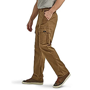 Wrangler Authentics Men's Relaxed Fit Stretch Cargo Pant, Kangaroo