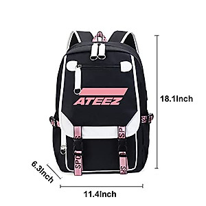 YX&ST Kpop ATEEZ School Backpack Merchandise, ATEEZ Laptop Backpacks and Casual Backpack
