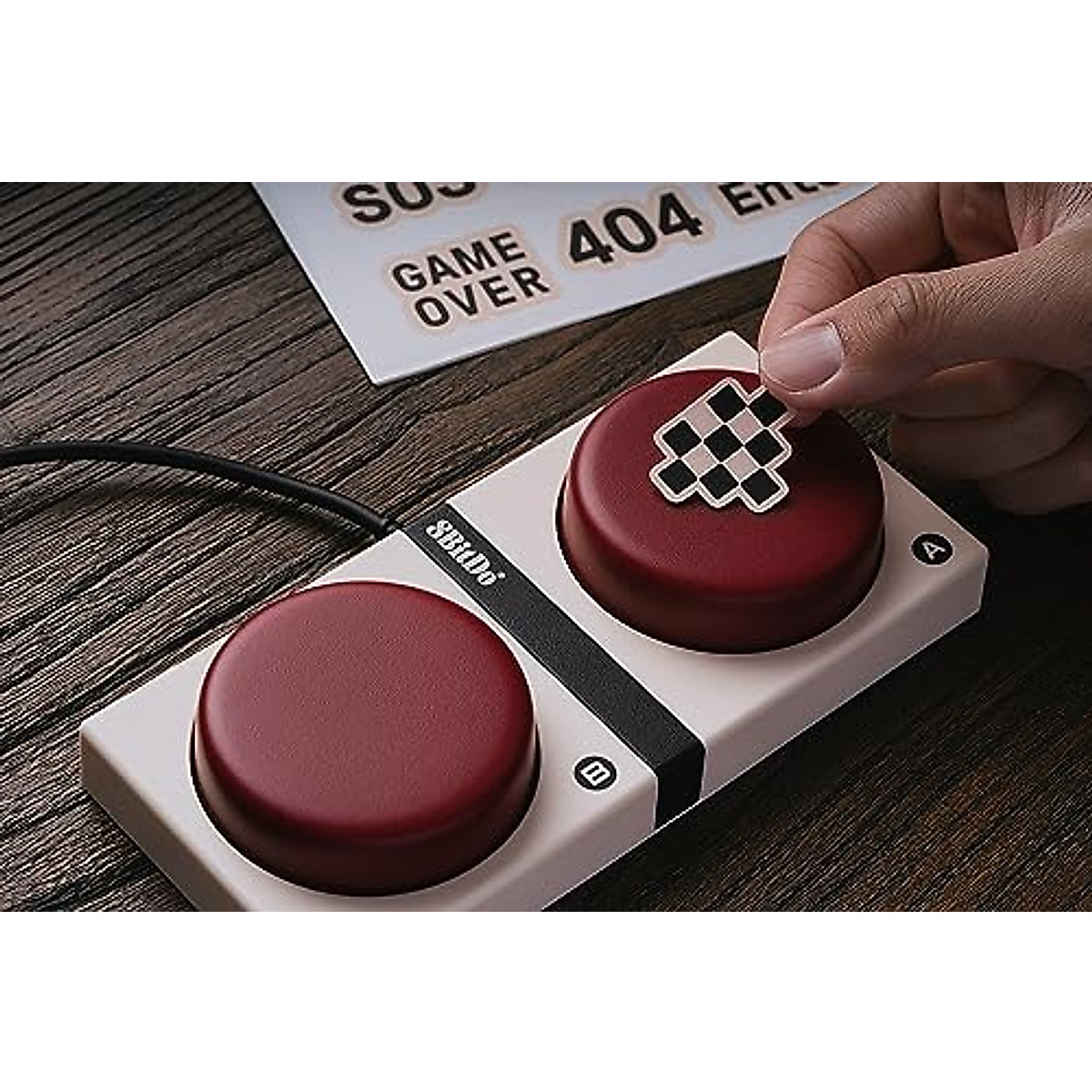 8BitDo Retro Mechanical Keyboard, Bluetooth/2.4G/USB-C Hot Swappable Gaming Keyboard with 87 Keys, Dual Super Programmable Buttons for Windows and Android - Fami Edition