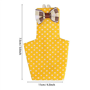 GLOGLOW Birds Diaper, Reusable Birds Flight Suits Nappy Diaper Clothes Washable Flight Nappy Parrot Diaper Nappies Parrots Pigeons Diaper (Yellow M)