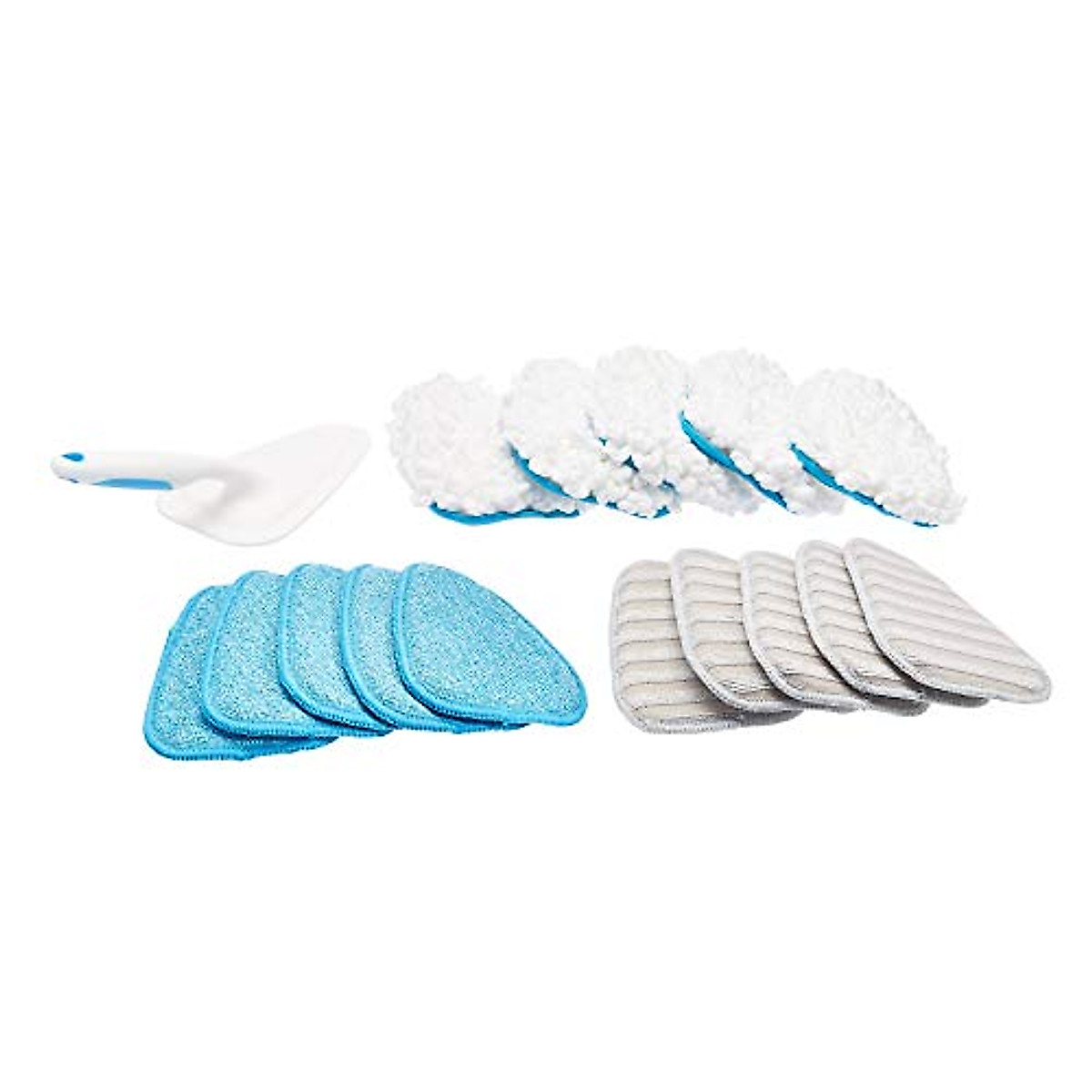 Amazon Basics Cleaning Duster - 5-Pack, Blue and White
