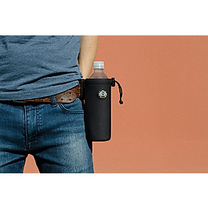 Spider Holster - SpiderMonkey Water Bottle Holder - Self Locking Belt Accessory Clip with Neoprene Drink Holster!