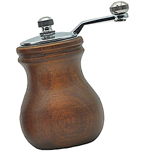 LUOZZY Wooden Manual Pepper Grinder Pepper and Salt Grinder Wood Pepper Grinding Mill Tool for Kitchen - Small