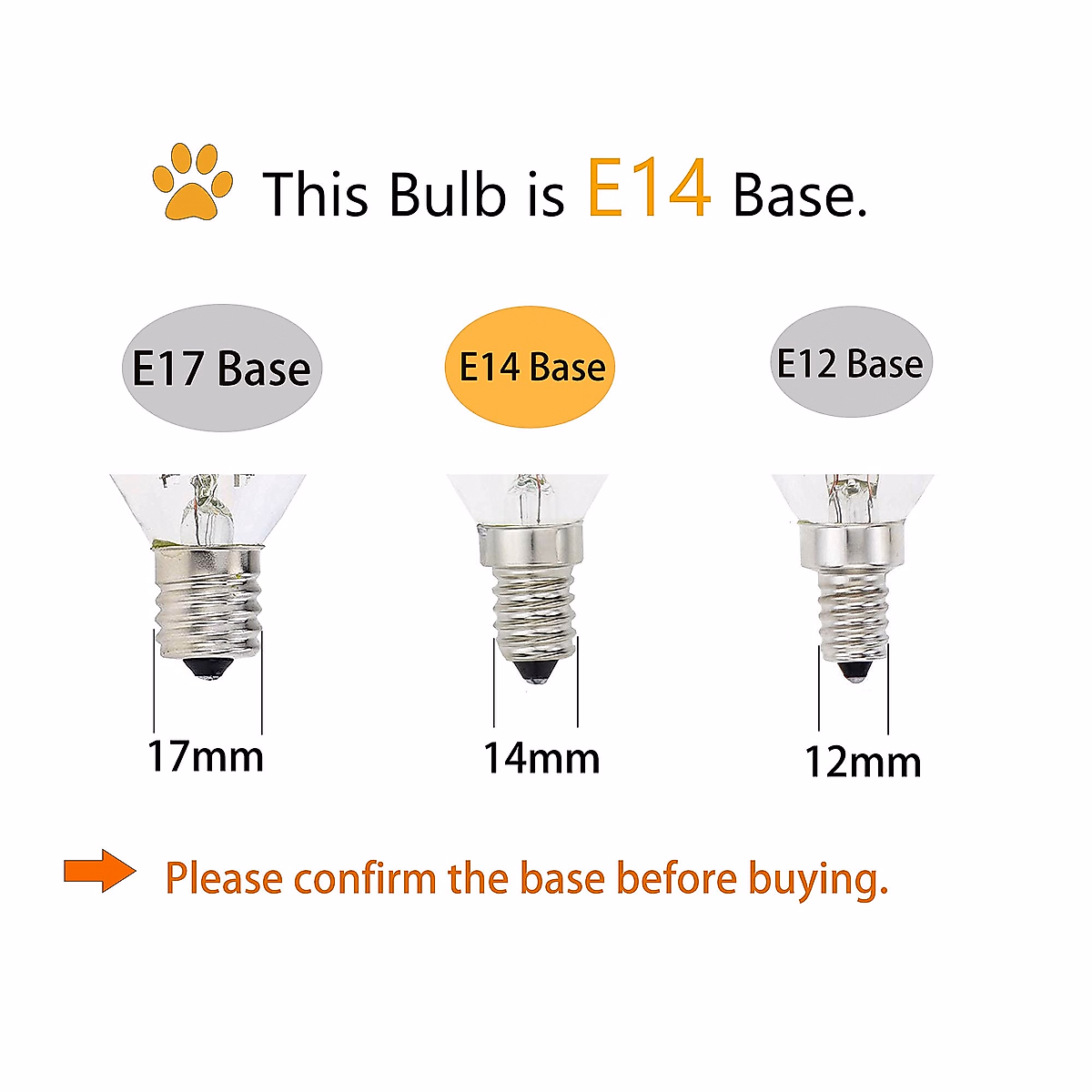 Lamsky E14 Dimmable LED Bulb,110V 600Lumens 60W Equivalent Daylight White 5000K,E14 European Base Candelabra LED Bulbs,Chandelier LED Edison Bulbs,Clear Glass Torpedo Shape Bullet Top(10-Pack)