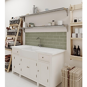 AmGood 8" X 60" Stainless Steel Wall Shelf | Metal Shelving | Garage, Laundry, Storage, Utility Room | Restaurant, Commercial Kitchen | NSF