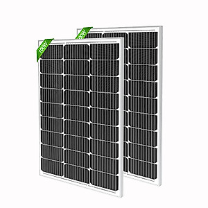 WERCHTAY Solar Panel, 22.8% Monocrystalline Cell High-Efficiency PV Module, 12V Solar Panels for Homes Camping RV Battery Boat Caravan and Other Off-Grid Applications (Solar Panel-509)