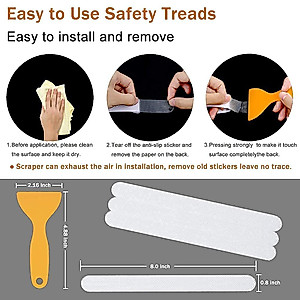 V-TOP 6 Pack Toothbrush Covers + 30 PCS Non Slip Bathtub Stickers