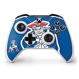 Skinit Decal Gaming Skin Compatible with Xbox One S Controller - Officially Licensed NFL New England Patriots Retro Logo Design