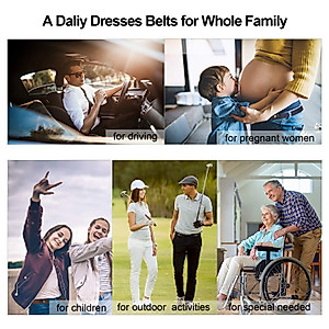 XZQTIVE Women/Men Buckle-Free Elastic Belt for Jeans - 1.25" Ladies Invisible Waist Belt Fits 24" to 50" (Fit for waist size 35-50in, A Black)