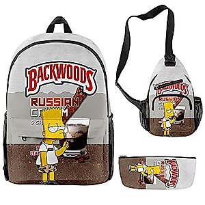 FEIRUIJI Backwoods Backpack Laptop Backpack School Backpack Travel Shoulder Backpack Book Backpack for men women AF 26 44 15cm