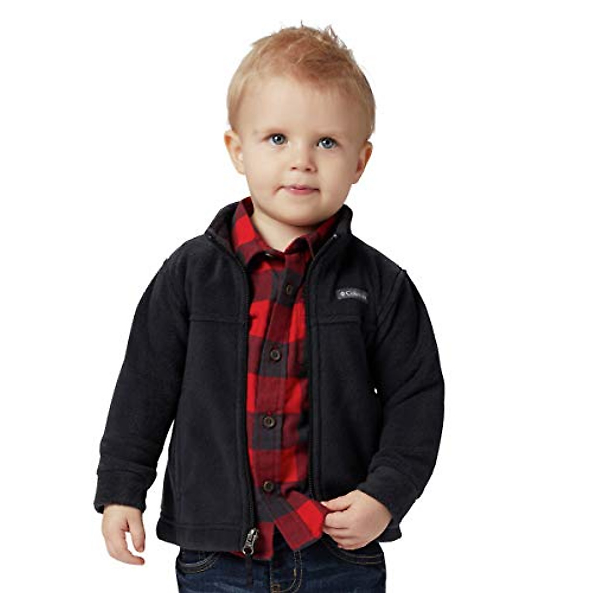 Columbia Toddler Boys Steens Mt II Fleece, Black, 4T