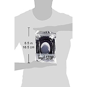 Tangle Stop Cord Cover & Detangler | Perfect for Cable Management (9-Foot, Black)